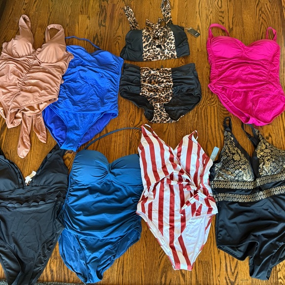Swimsuits For All | Swim | Lot Of Swimsuits Size 6 18 2 Womens One ...